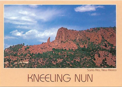 Kneeling Nun, Santa Rita, New Mexico Postcard